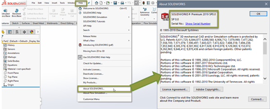 How Do I Find My SOLIDWORKS Version, Service Pack and Serial Number?