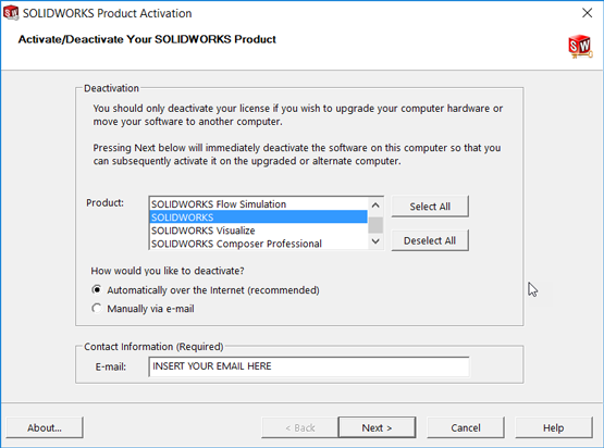 How to Change a SOLIDWORKS Stand-Alone Serial Number
